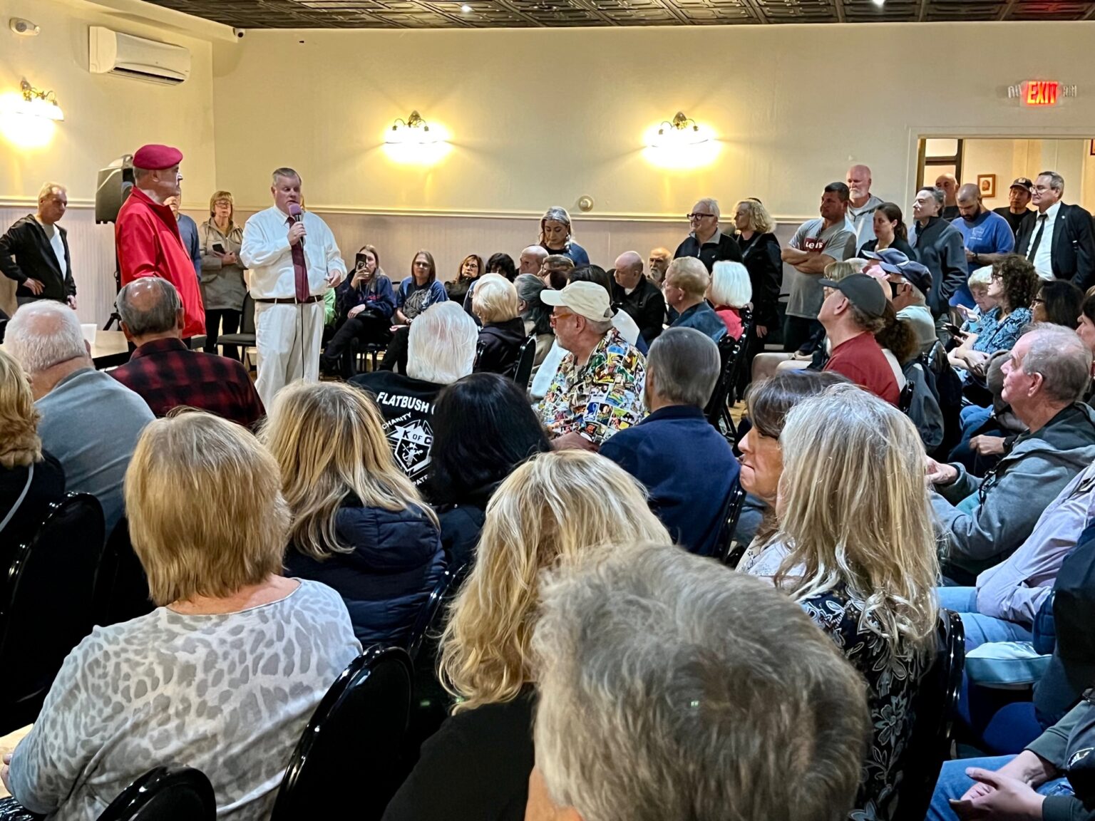 Marine Park - Curtis Sliwa Rallies the Troops at Floyd Bennett Migrant ...