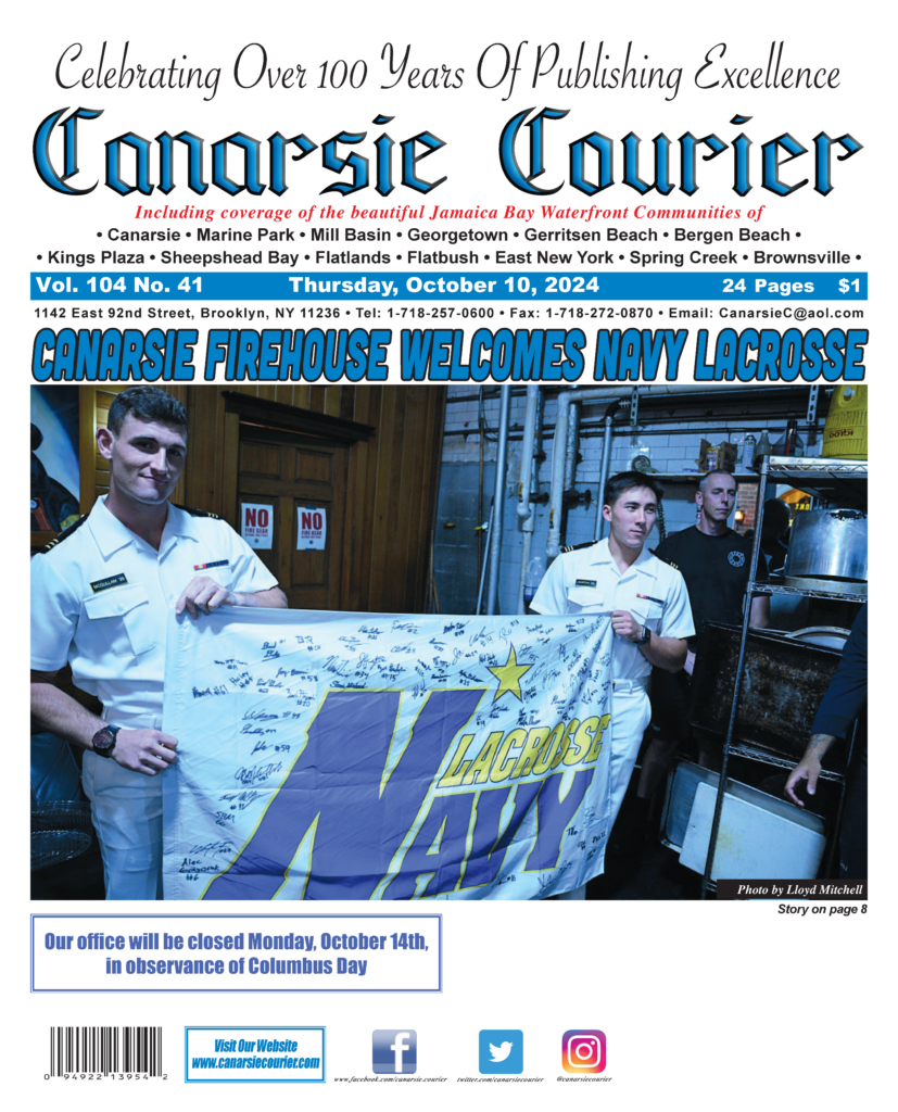 Vol. 104 No. 41 Thursday, October 10, 2024 - Canarsie Courier